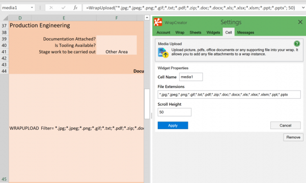 Help: The Media Upload widget - WrapCreator