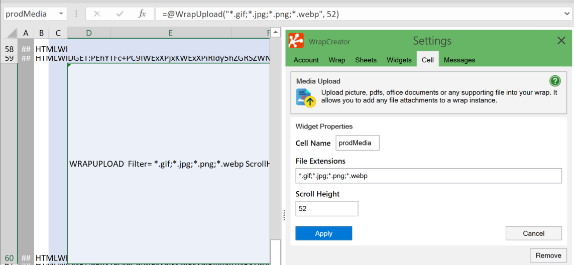 Help: The Media Upload widget - WrapCreator