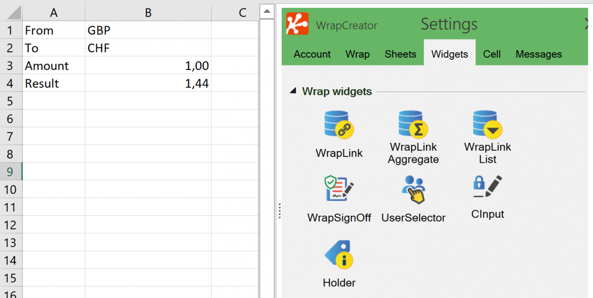 Online help - WrapCreator