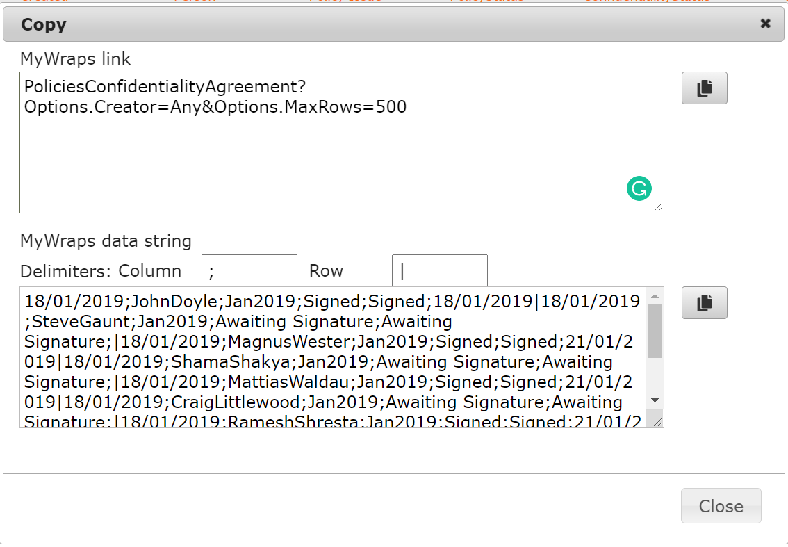 Help: MyWraps functions for developers - WrapCreator