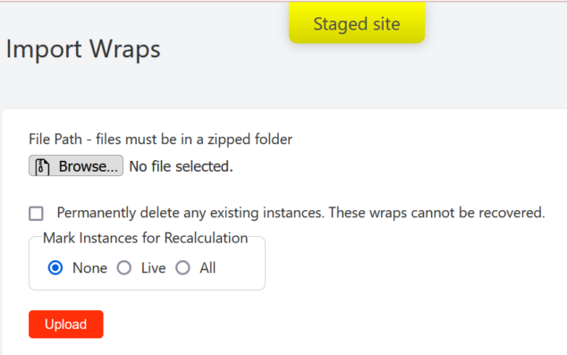 Help: Wrap administration - WrapCreator